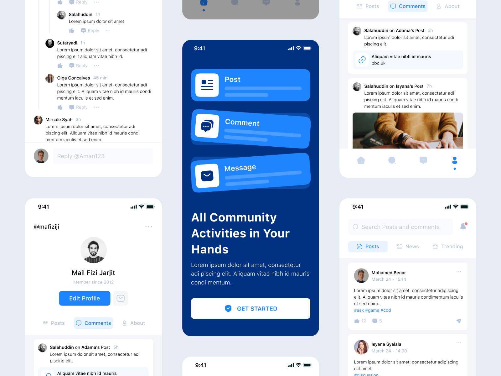 Community App Exploration by Nuha Maulana Ahsan 🦅 for Vektora on Dribbble