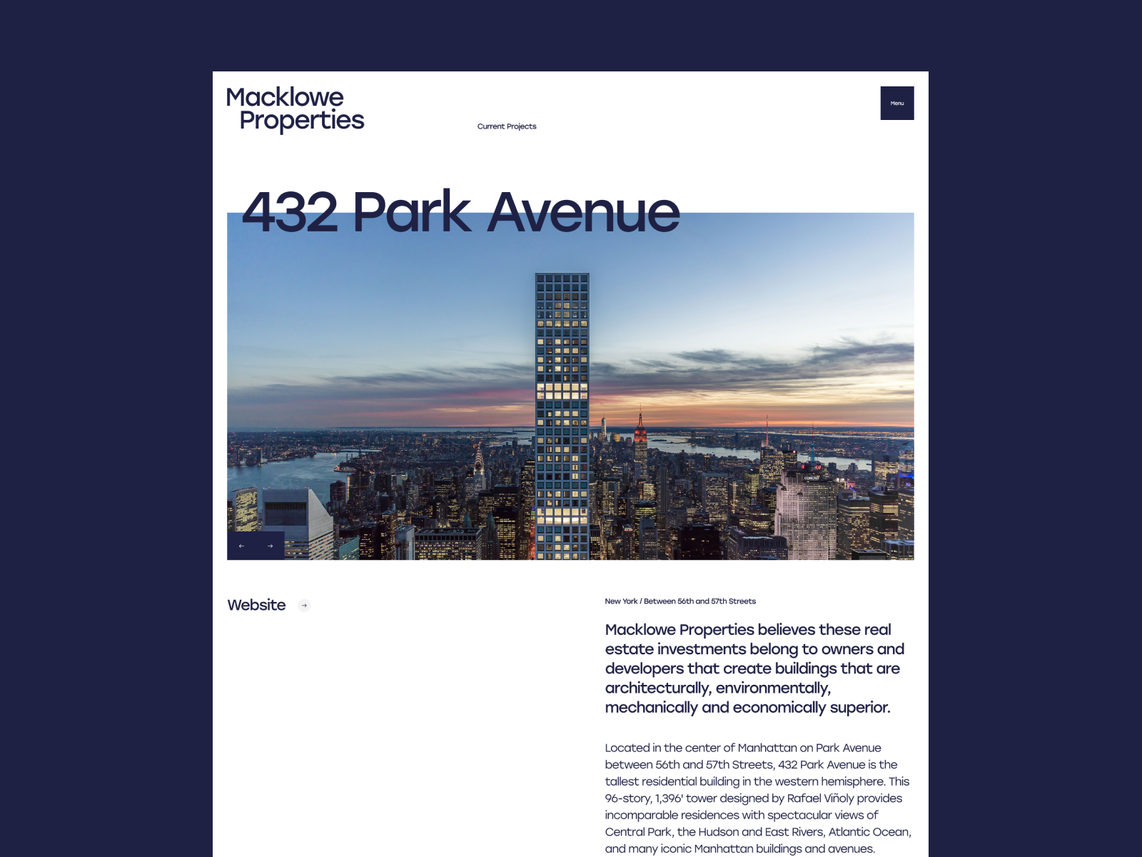 Macklowe Properties by Yaroslav Leonenko on Dribbble