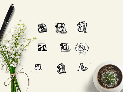 Logo concept sketches by Rupinder on Dribbble