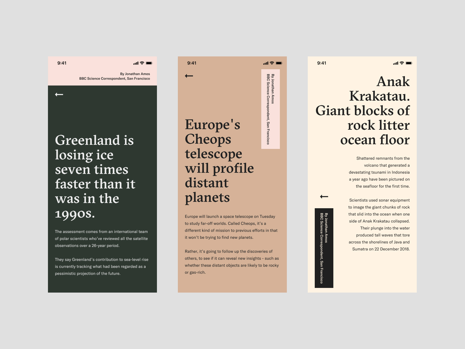 Layout / Type / Colour by Luke Murtagh on Dribbble