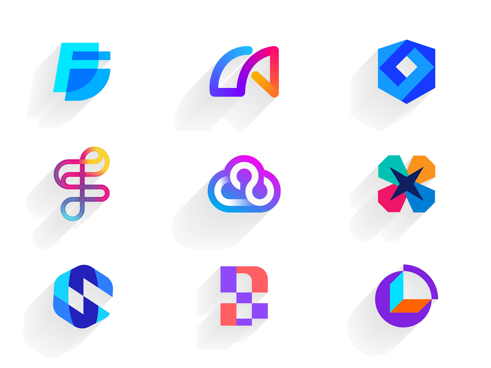 logos mark creative modern minimalist logo design by Mahjabin Afrin on ...