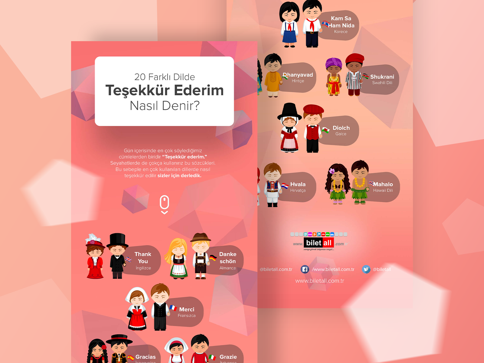 Infographic about 20 different languages by Netvent on Dribbble