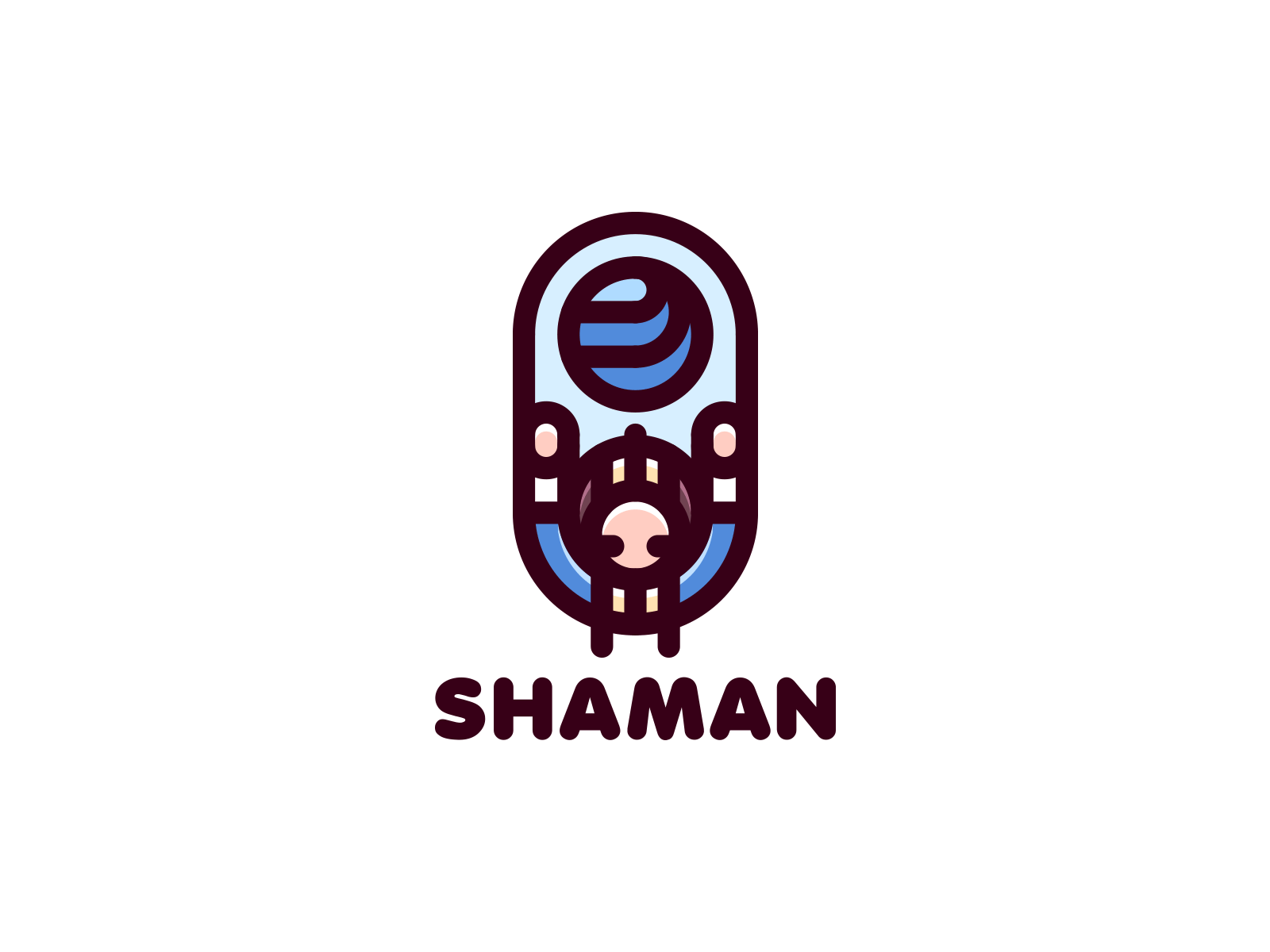 Shaman Logo by Nikita Golubev on Dribbble