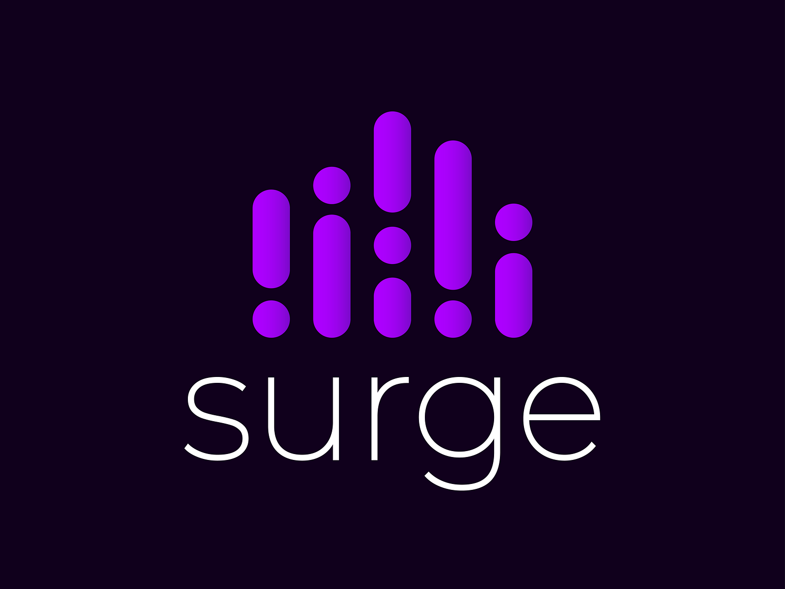 Surge Music Streaming Logo by Amanda Decker Garcia on Dribbble