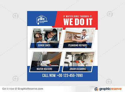 Plumbing Service Facebook Post designs, themes, templates and ...