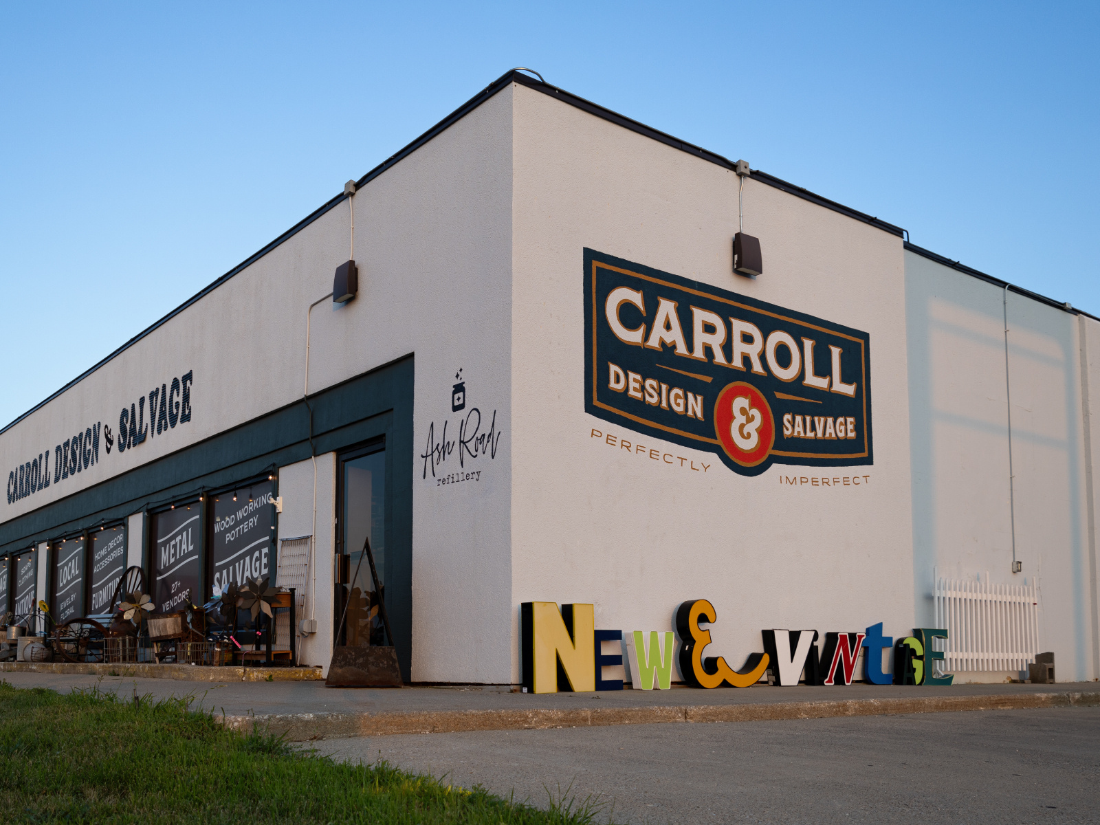 Carroll Design & Salvage Logo Mural by Nate Perry on Dribbble