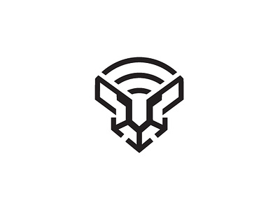 Wolf Cyber Hunter Logo by Dovs on Dribbble