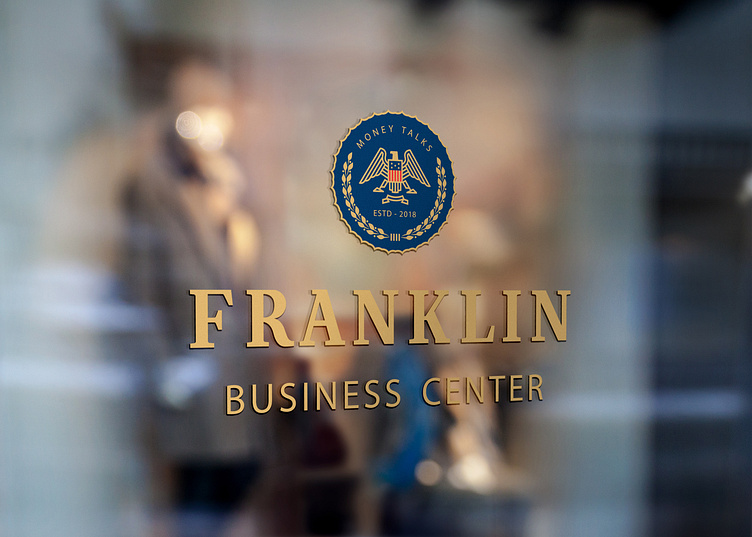 Franklin Business Center / Window signage by Vadim Paschenko on Dribbble