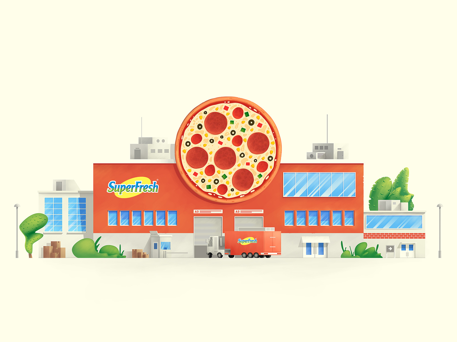food factory by Muharrem Huner on Dribbble