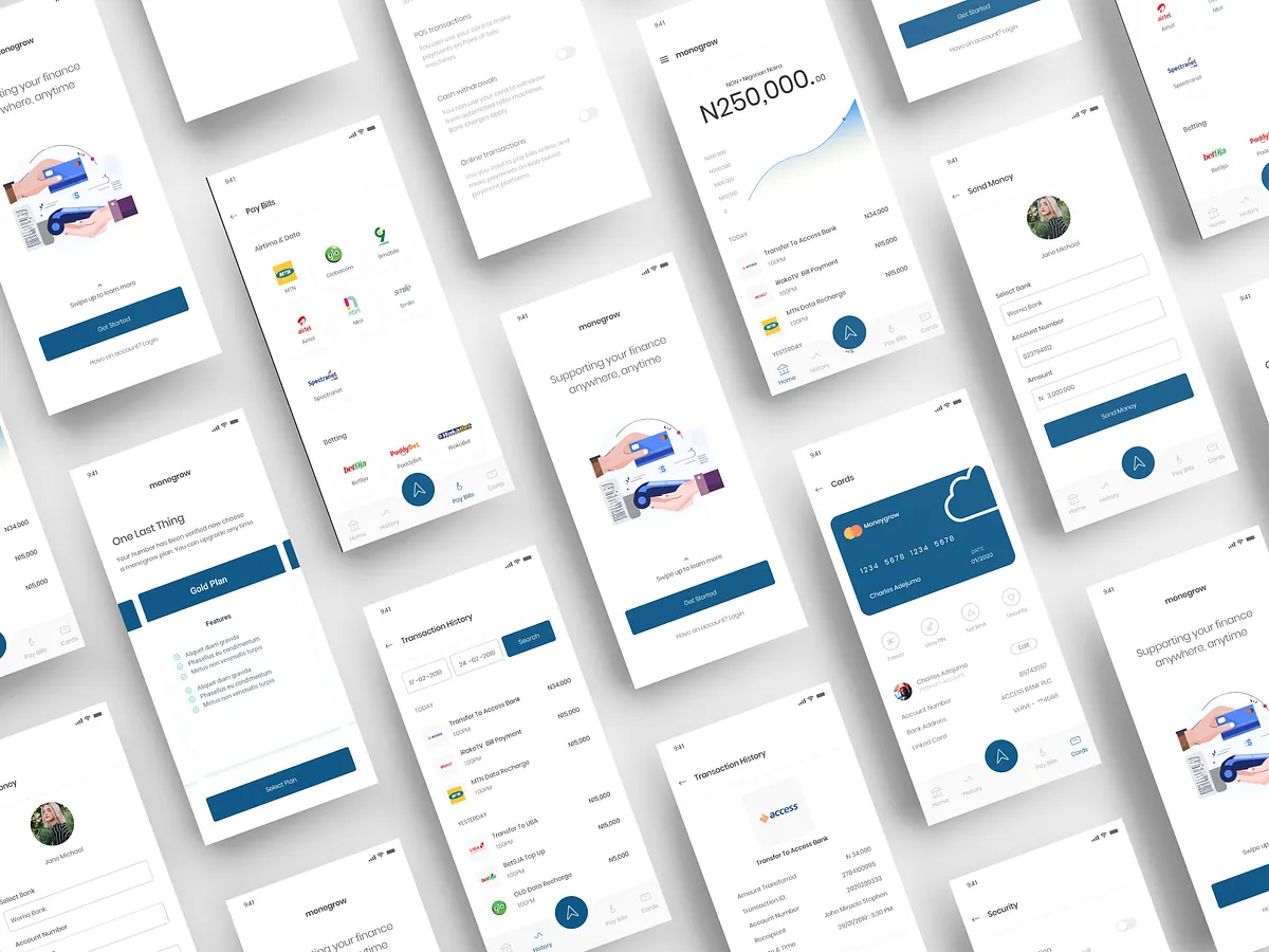 Fin Tech App designs, themes, templates and downloadable graphic ...