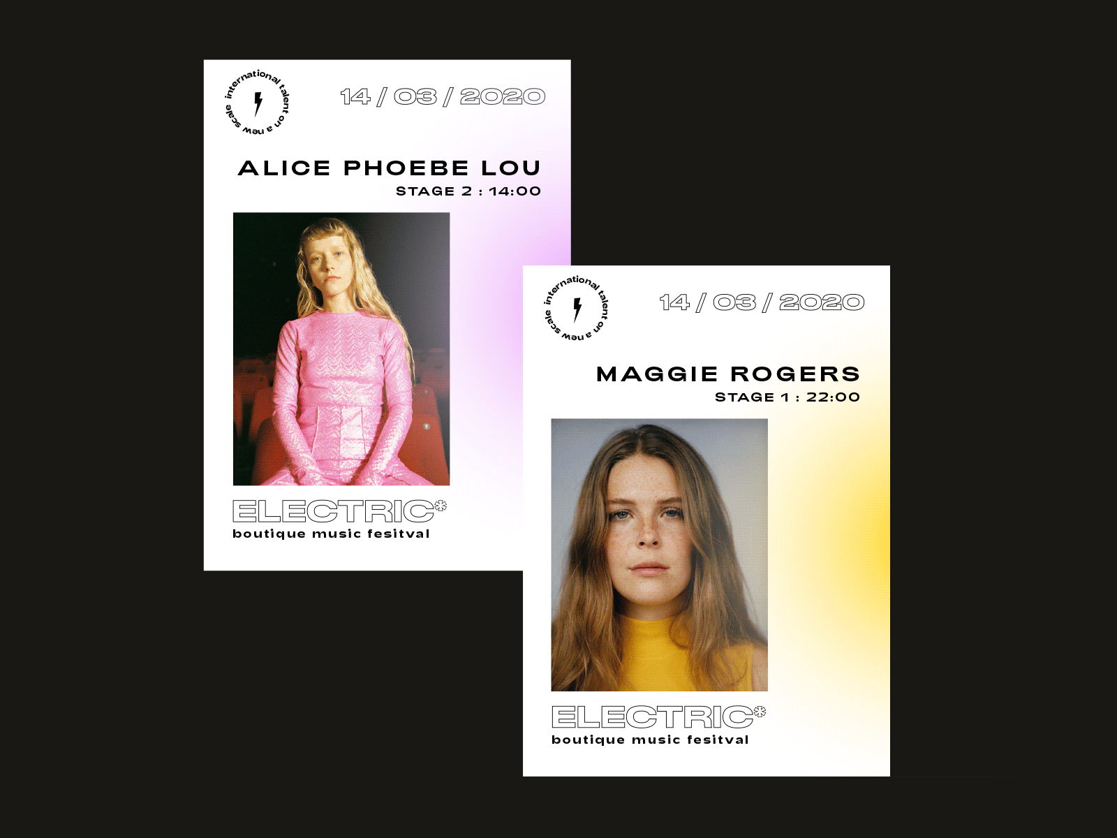 Electric : Boutique Music Festival by Marli on Dribbble