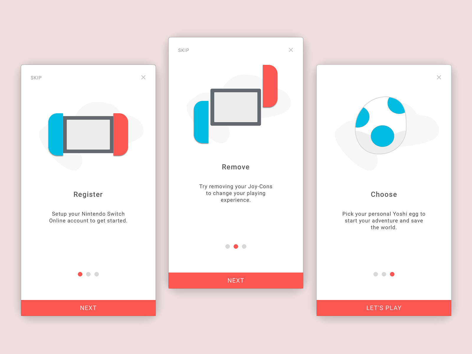 Daily UI | 23 - Onboarding by Sarah Davis on Dribbble