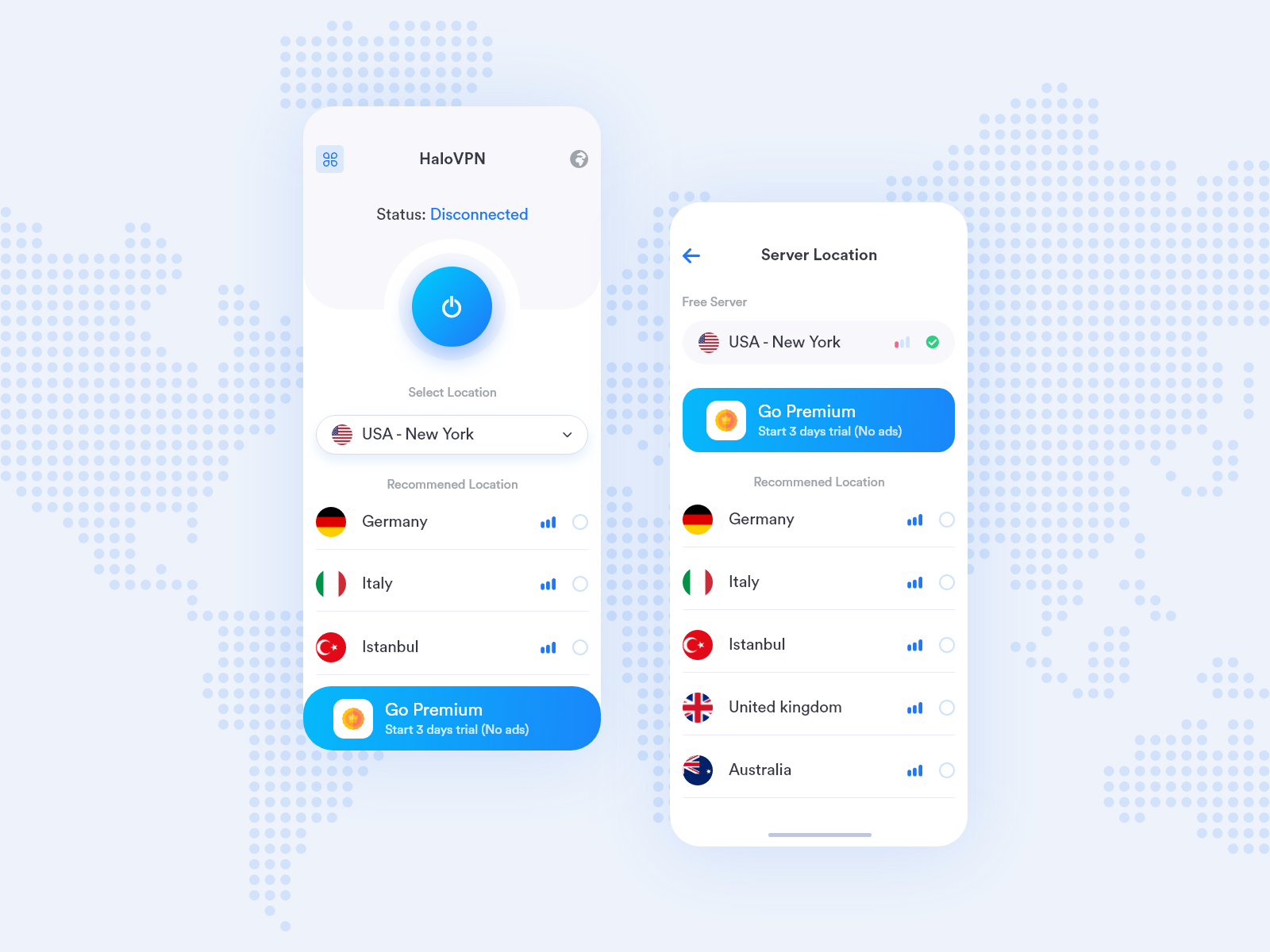 VPN App Design by Mostofa Kamal 🔥 on Dribbble