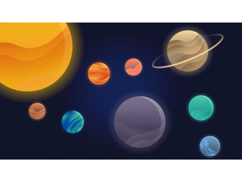 Planets Illustration designs, themes, templates and downloadable ...
