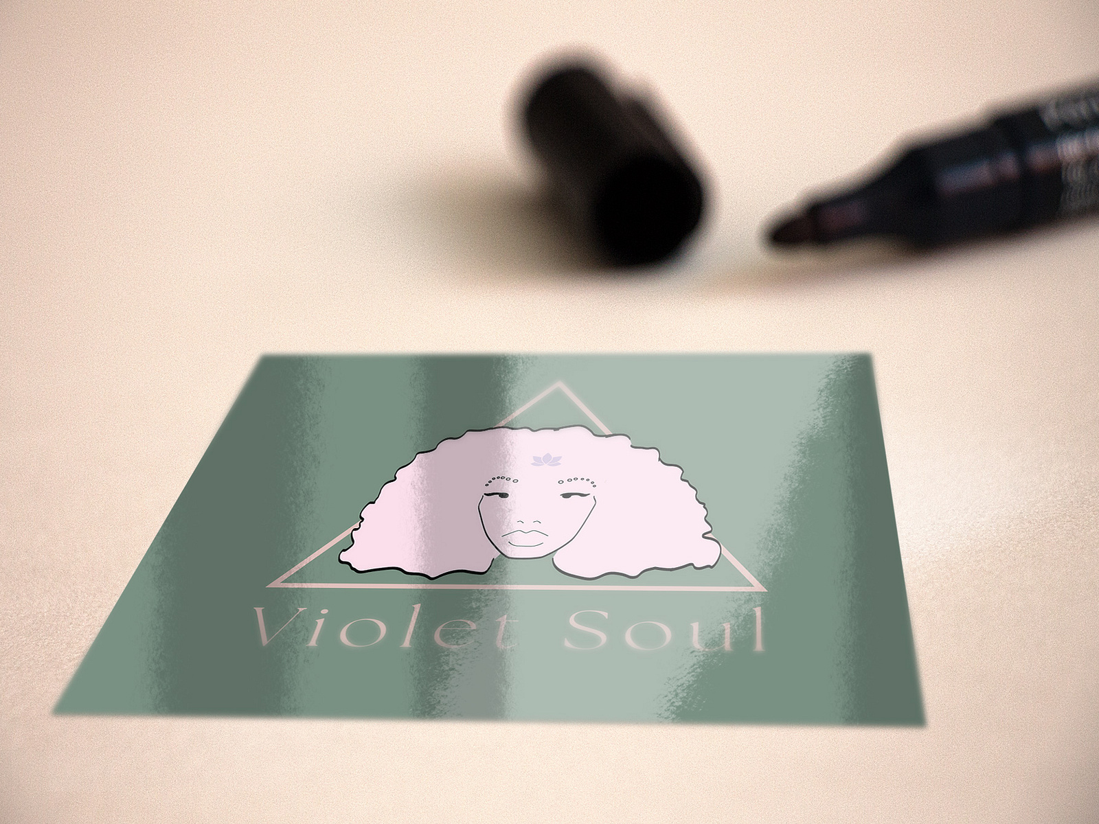 Violet Soul Logo by Ishmael Bennett on Dribbble