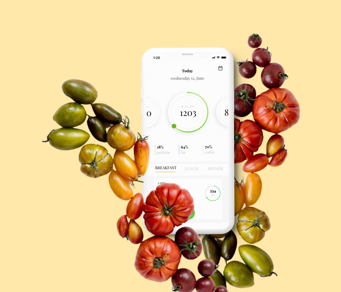personal nutrition planner by Tal Halamish on Dribbble