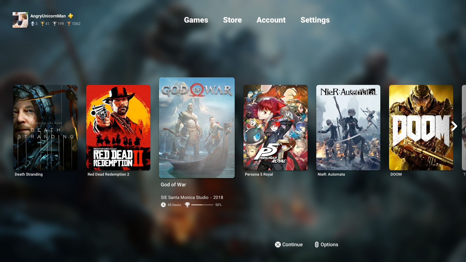 Game Console UI by Gilles De Mey on Dribbble