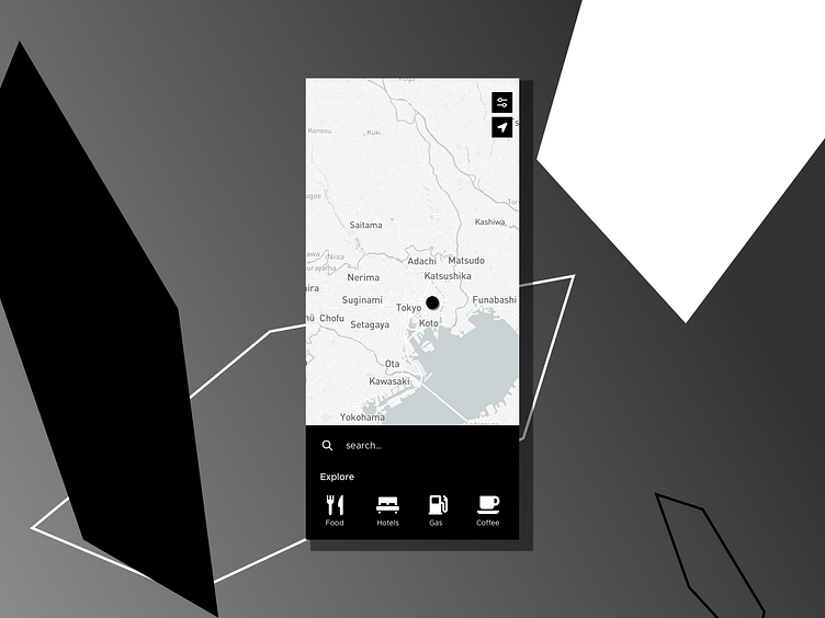 Map | UI 18 by David Hency on Dribbble