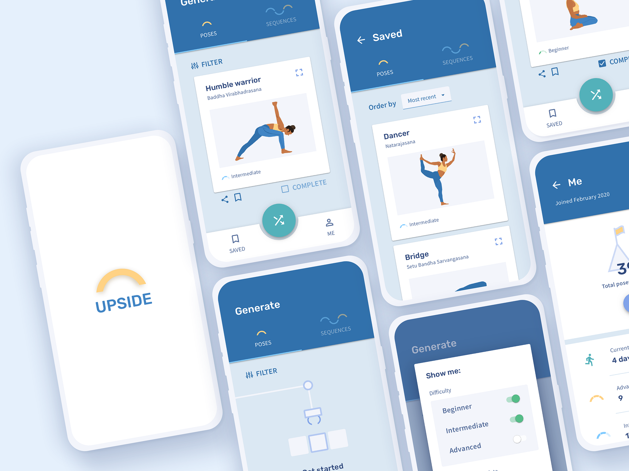 Random yoga pose generator by Amy Workman on Dribbble