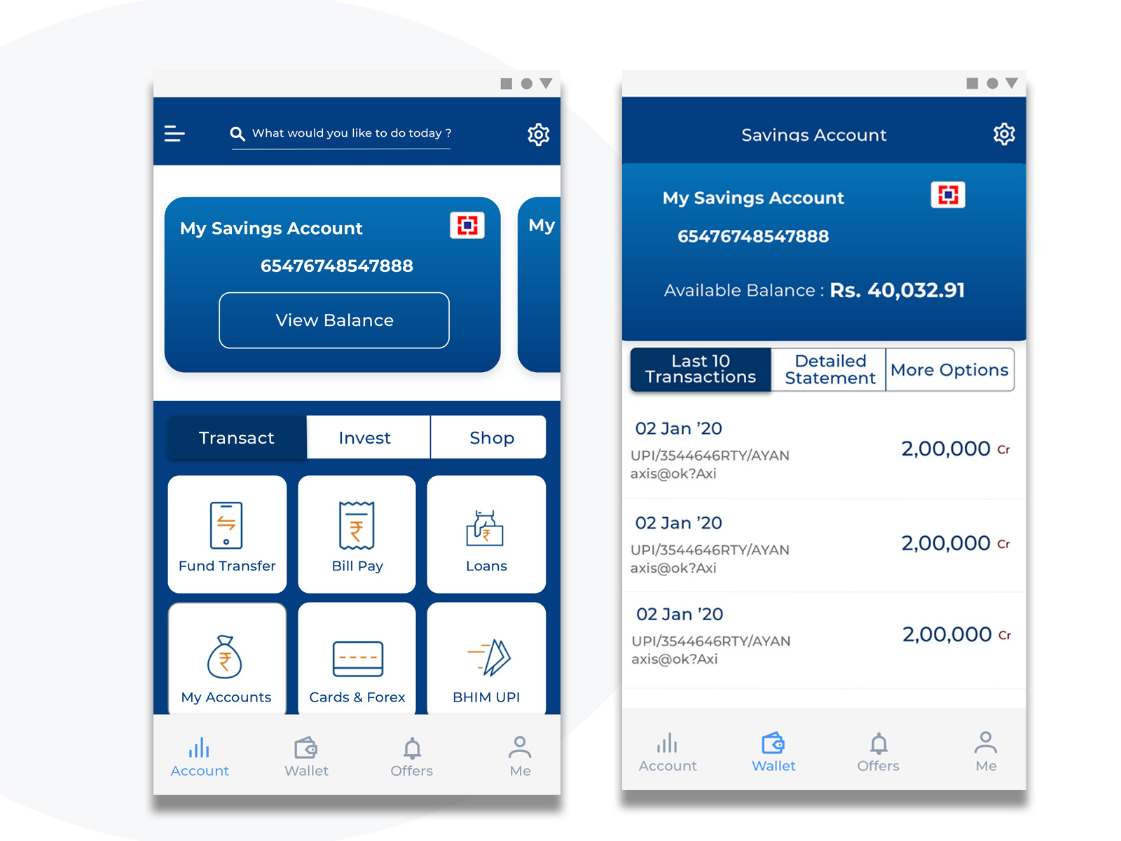 HDFC Banking App by Mala Mishra on Dribbble