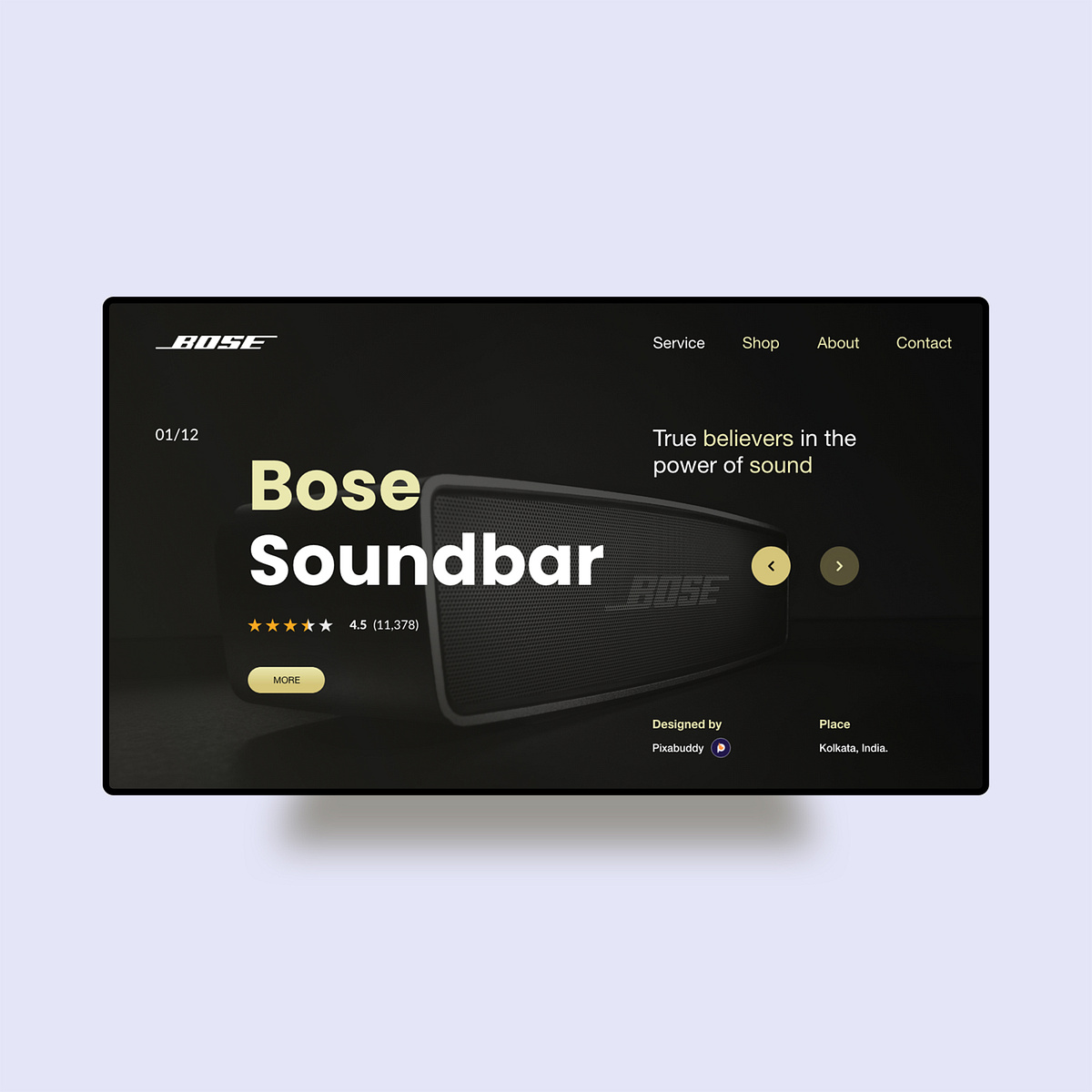 Bose redesign ui concept by Abhishek Saha on Dribbble