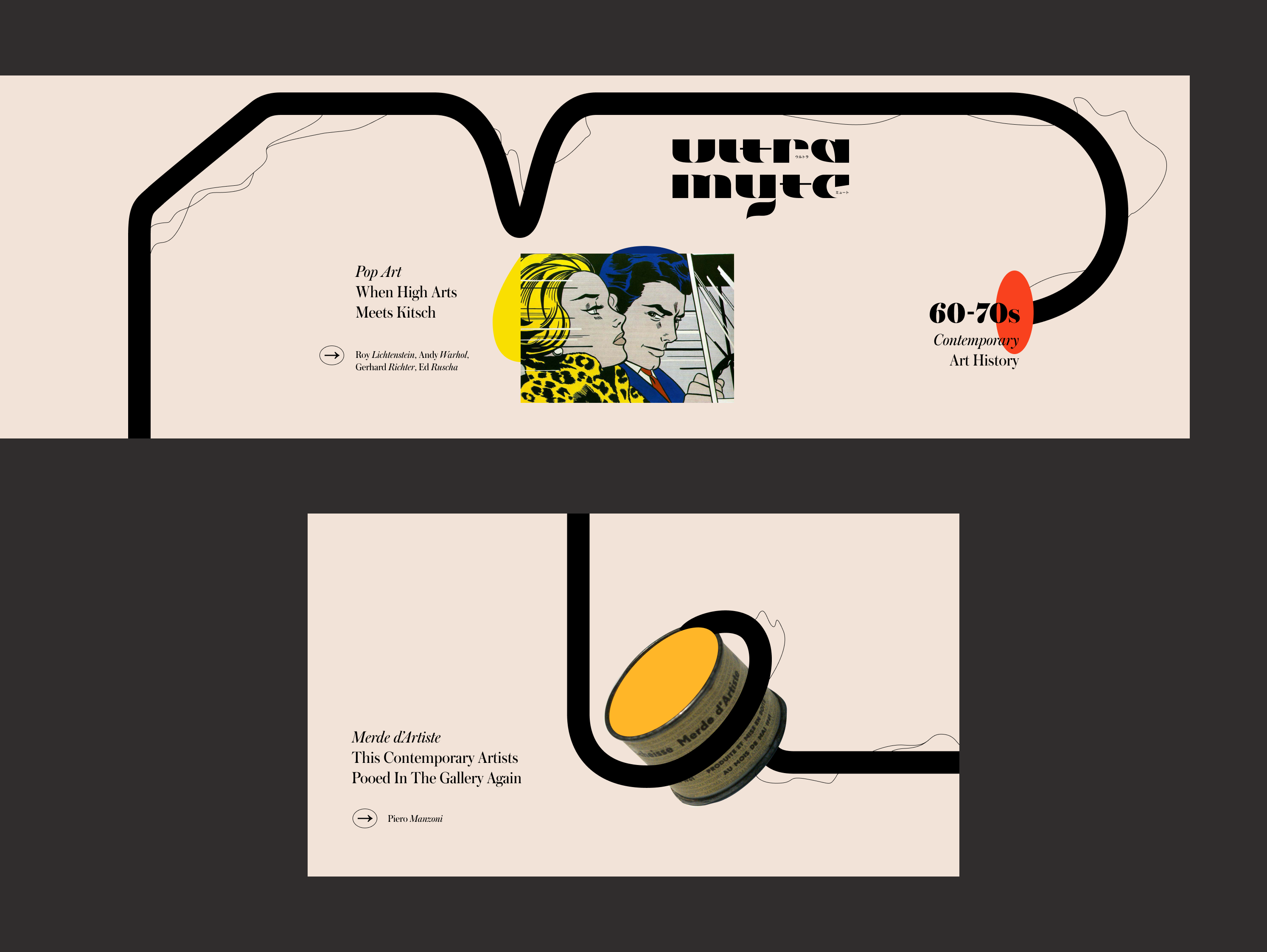 Contemporary Art History. 60-70s by Inès Mir on Dribbble