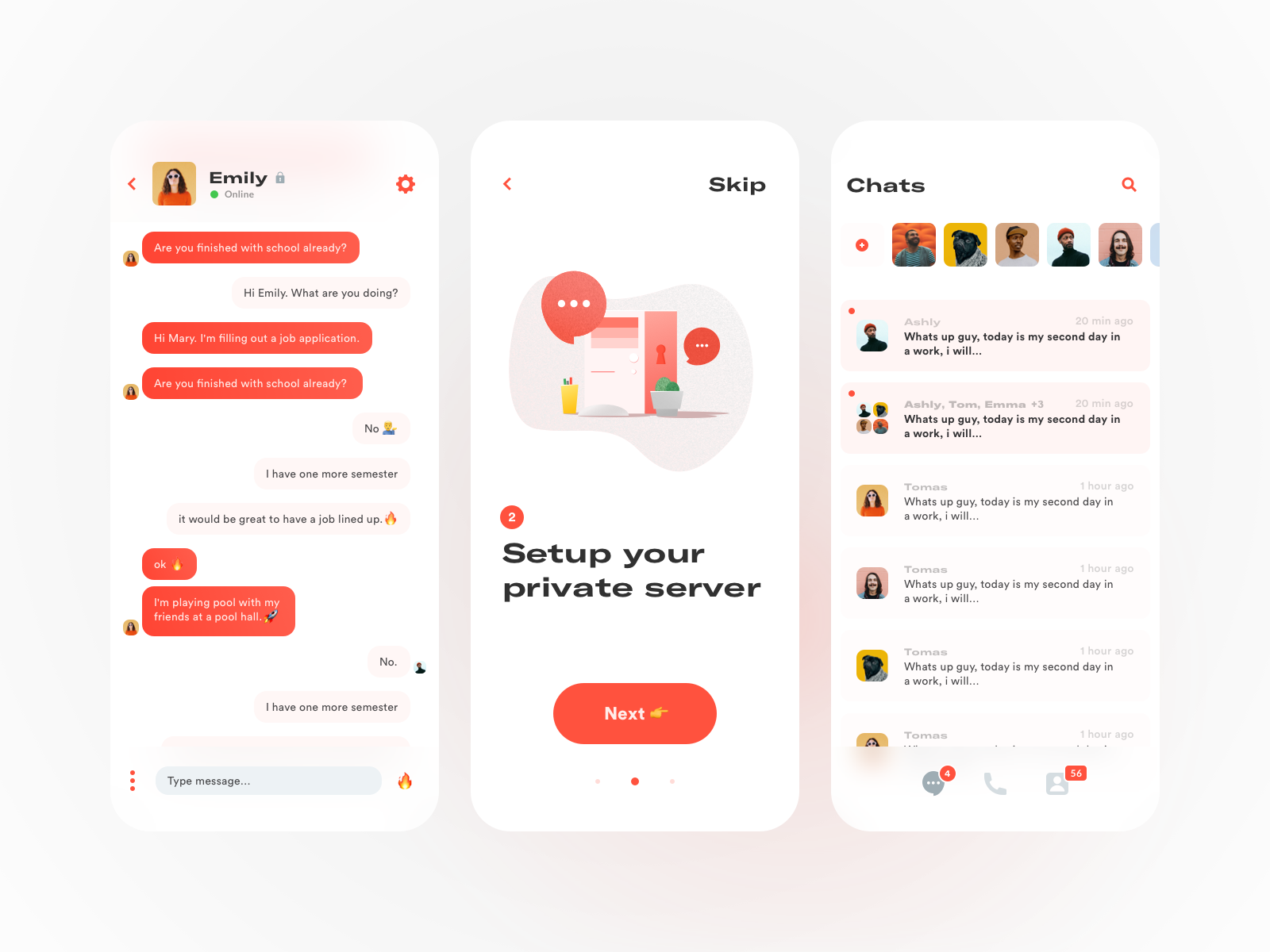 Social App UI Design by Martin Romaniuk for Flod on Dribbble