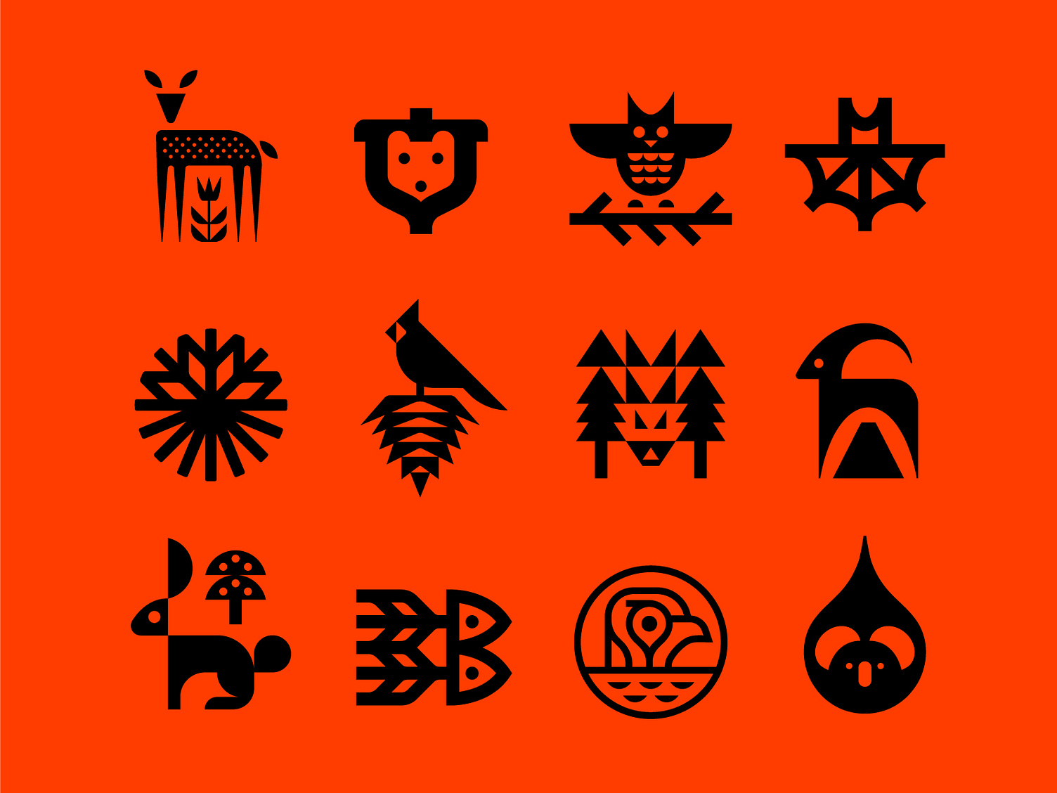 Nature Symbols by Ethan Fender 🐦‍⬛ on Dribbble