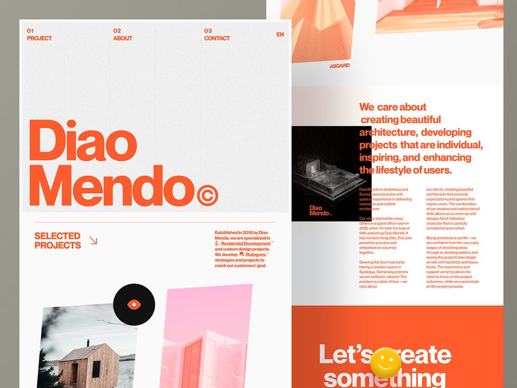 Diao Mendo Architects by Risang Kuncoro ® for Plainthing Studio on Dribbble