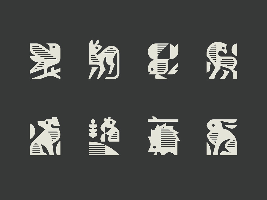 Pet icons by Konstantin Reshetnikov on Dribbble