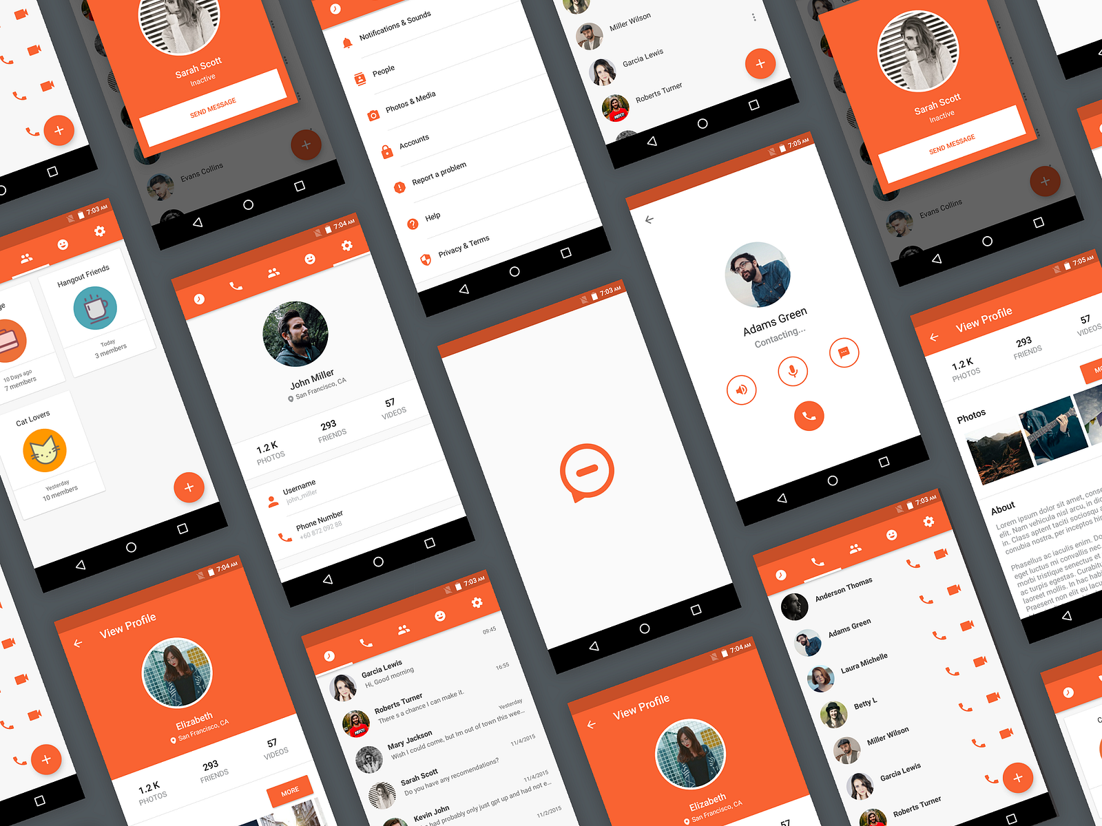 Messenger App Android Ui Template By Muslim Sidiq On Dribbble
