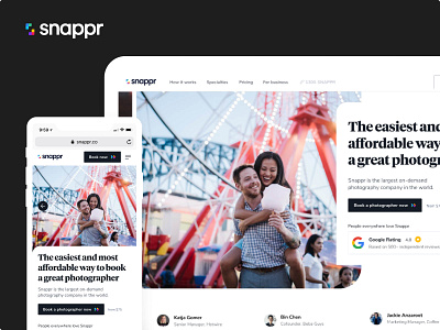 Snappr Rebrand by Philippe Hong for rawstudio on Dribbble