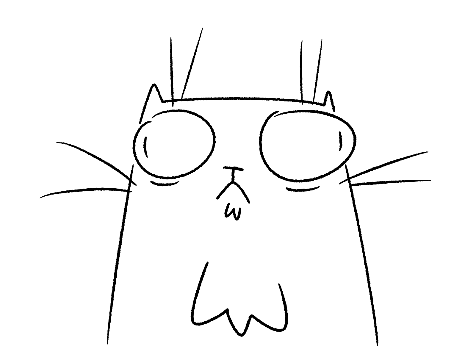 Funny cartoon cat. by Yurii Shoffa on Dribbble