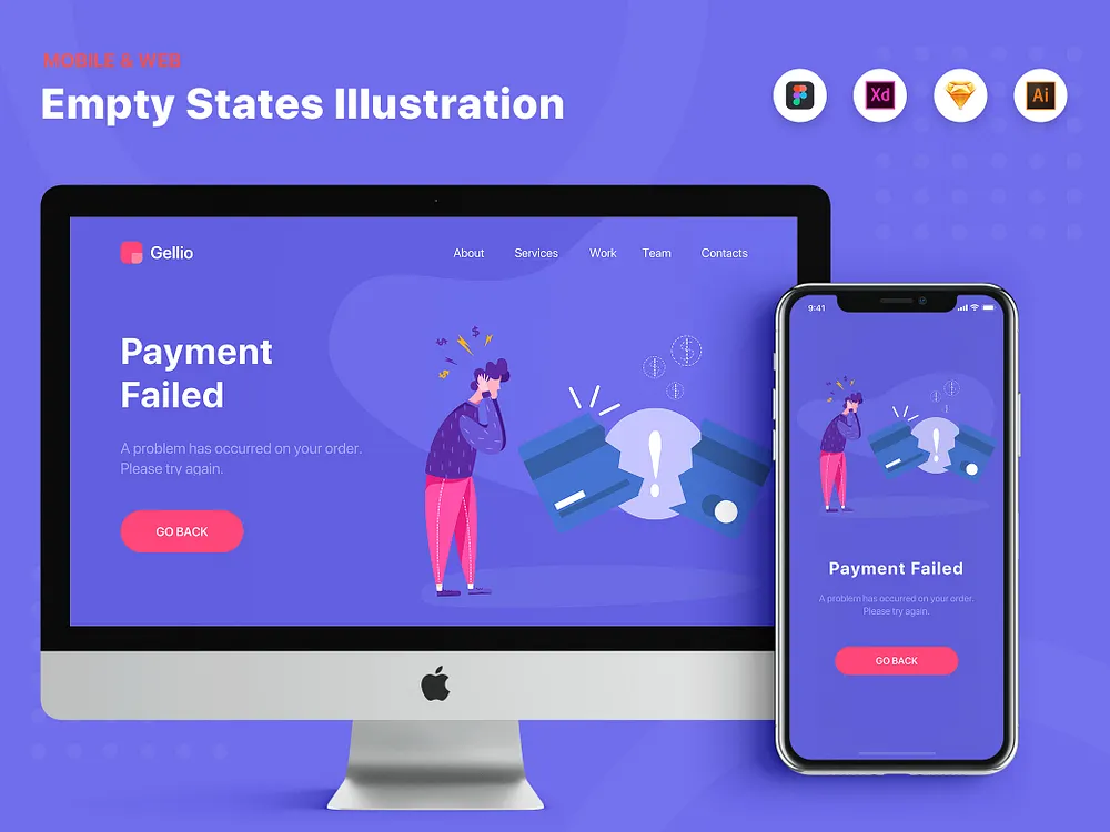 Browse thousands of Payment Failed images for design inspiration | Dribbble