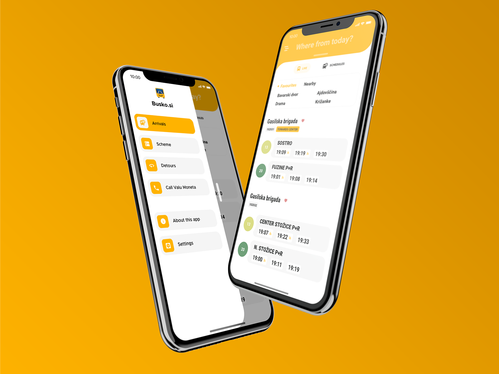 Busko.si - local bus arrivals app by Jaka for Ta Studio on Dribbble