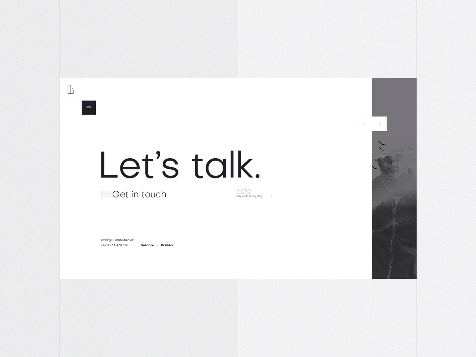 🏳️ - Simple Contact Page by Lukas Hubka on Dribbble