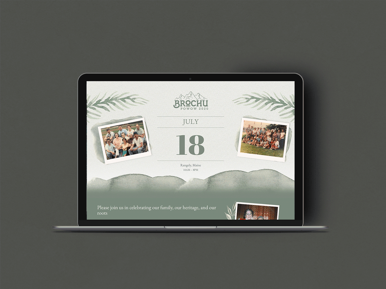 Brochu Invite Website by Emily Brochu on Dribbble