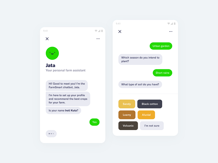 FarmSmart – Chatbot by Cai Cardenas on Dribbble