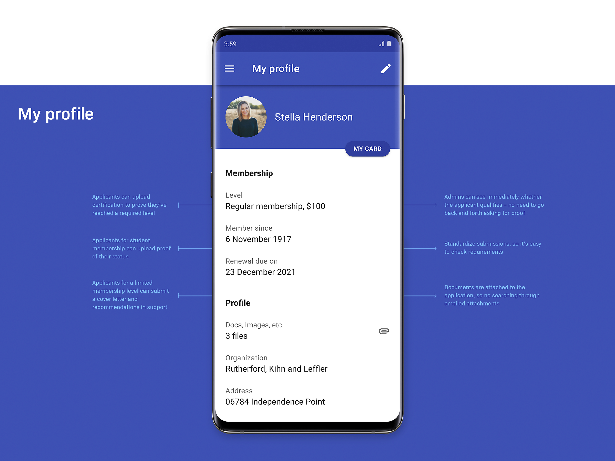 Wild Apricot app | Android | Attachments 4 by denfo on Dribbble