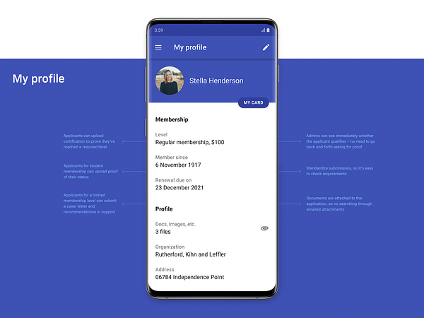 Wild Apricot app | Android | Attachments 4 by denfo on Dribbble