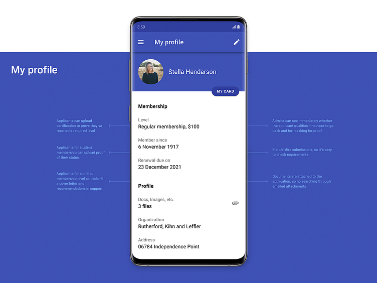 Wild Apricot app | Android | Attachments 4 by denfo on Dribbble