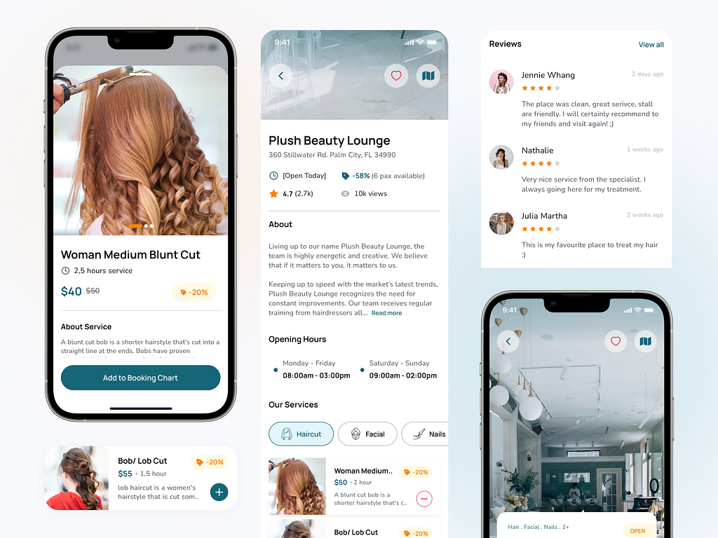 Beautilly App - Salon & Beauty UI Design Kit by Illiyin Studio on Dribbble