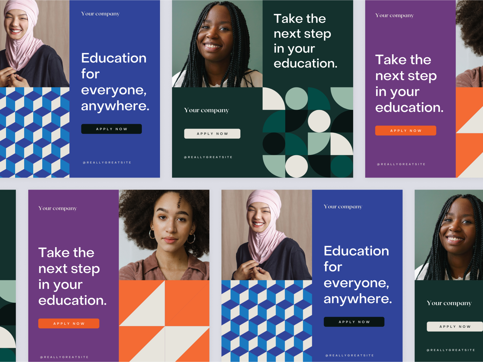 Inclusive Educational Display Ad Designs by Janna Hagan ⚡️ on Dribbble