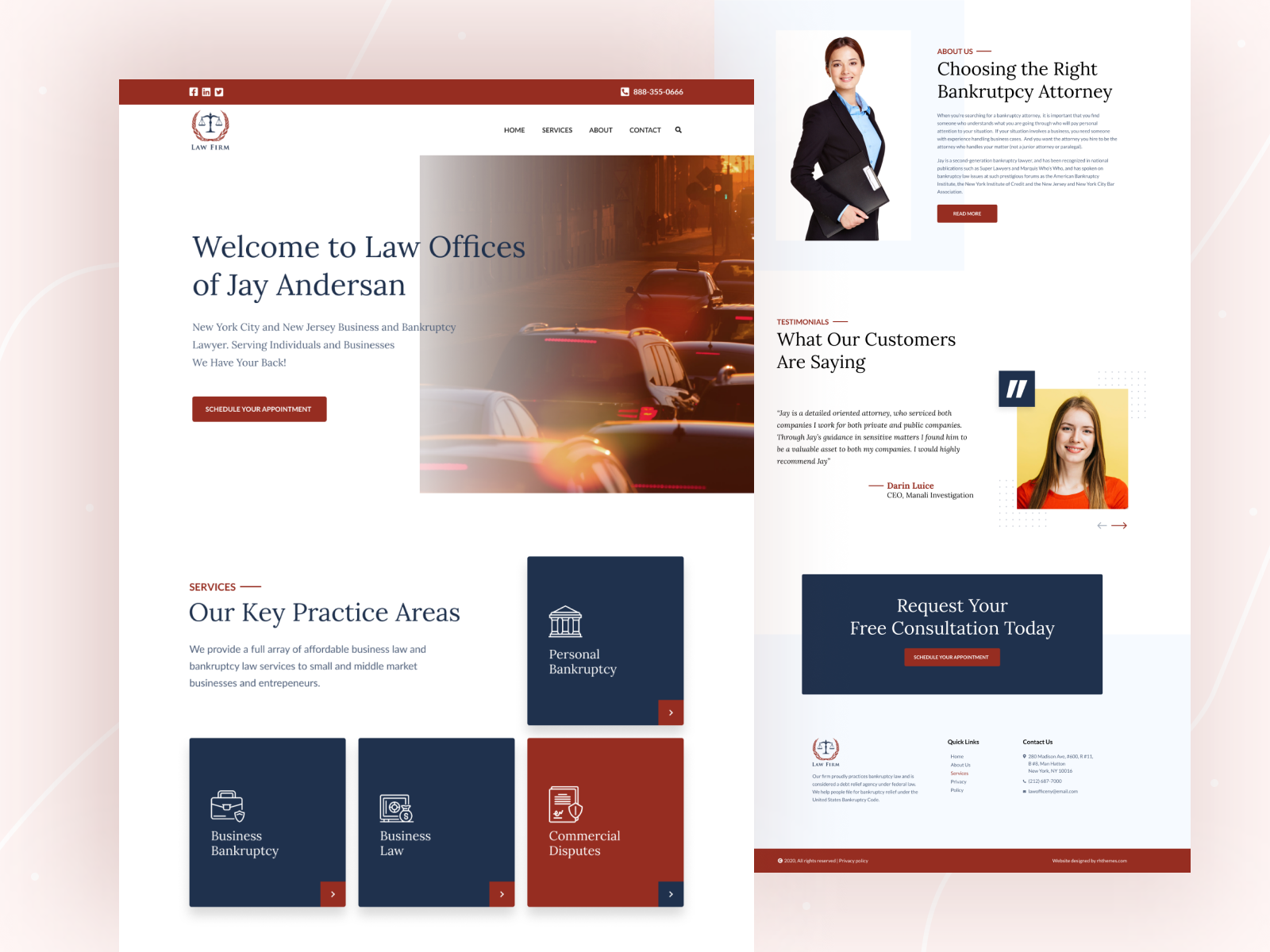 Law Firm Website Design by Ridoy on Dribbble