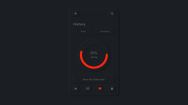 neumorphism app ui design by Animation Coding on Dribbble
