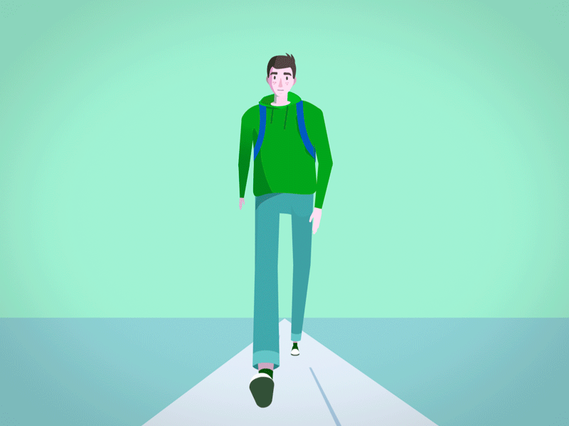 Front walk cycle by Sergiy Dvornyk on Dribbble