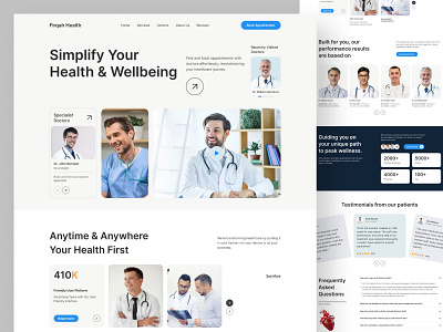 Healthcare Landing Page | Medical Website | Hospital | Doctor by Firqah ...