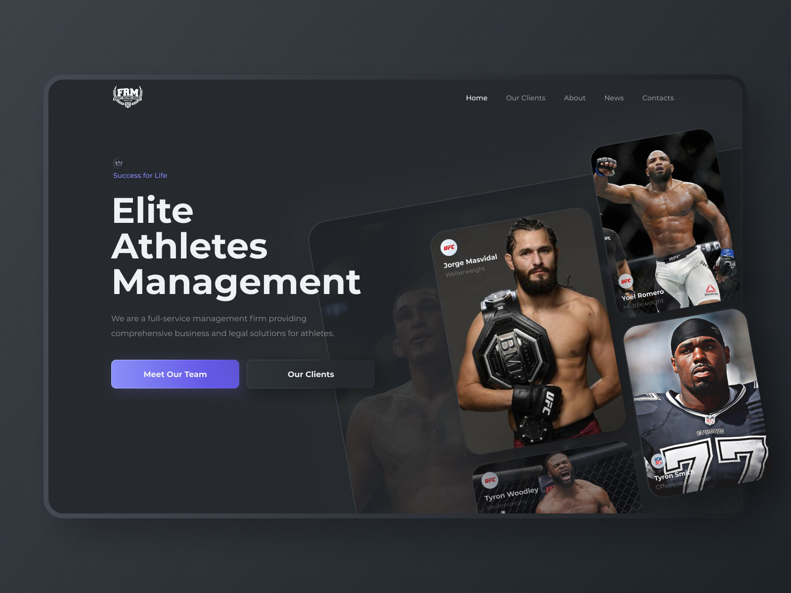 👊 First Round Management website redesign concept by Perevoz Design on ...