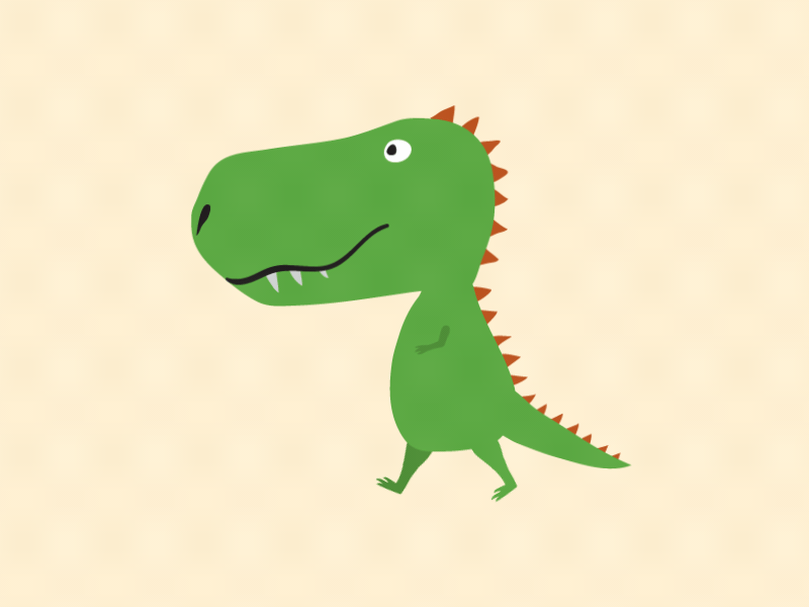 Dino walk cycle by Yuliya Tsoy on Dribbble
