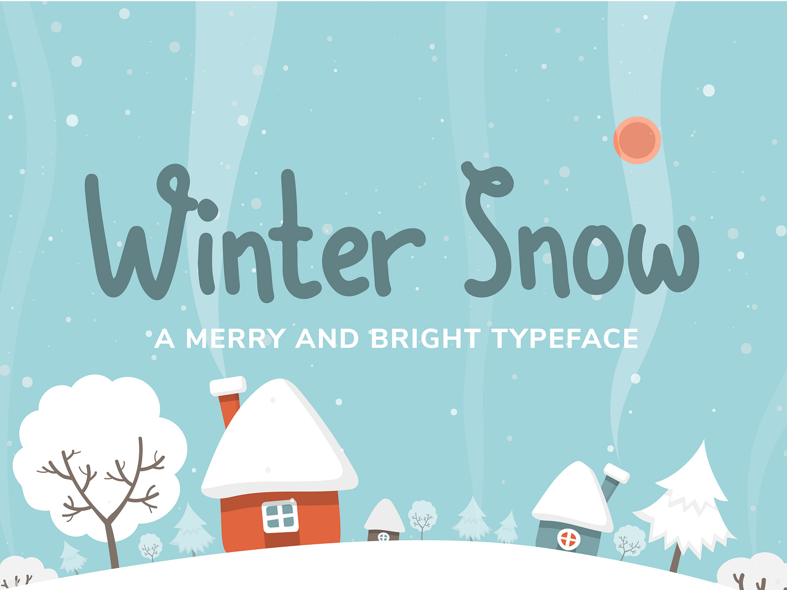 Winter Snow Font by Helotype on Dribbble